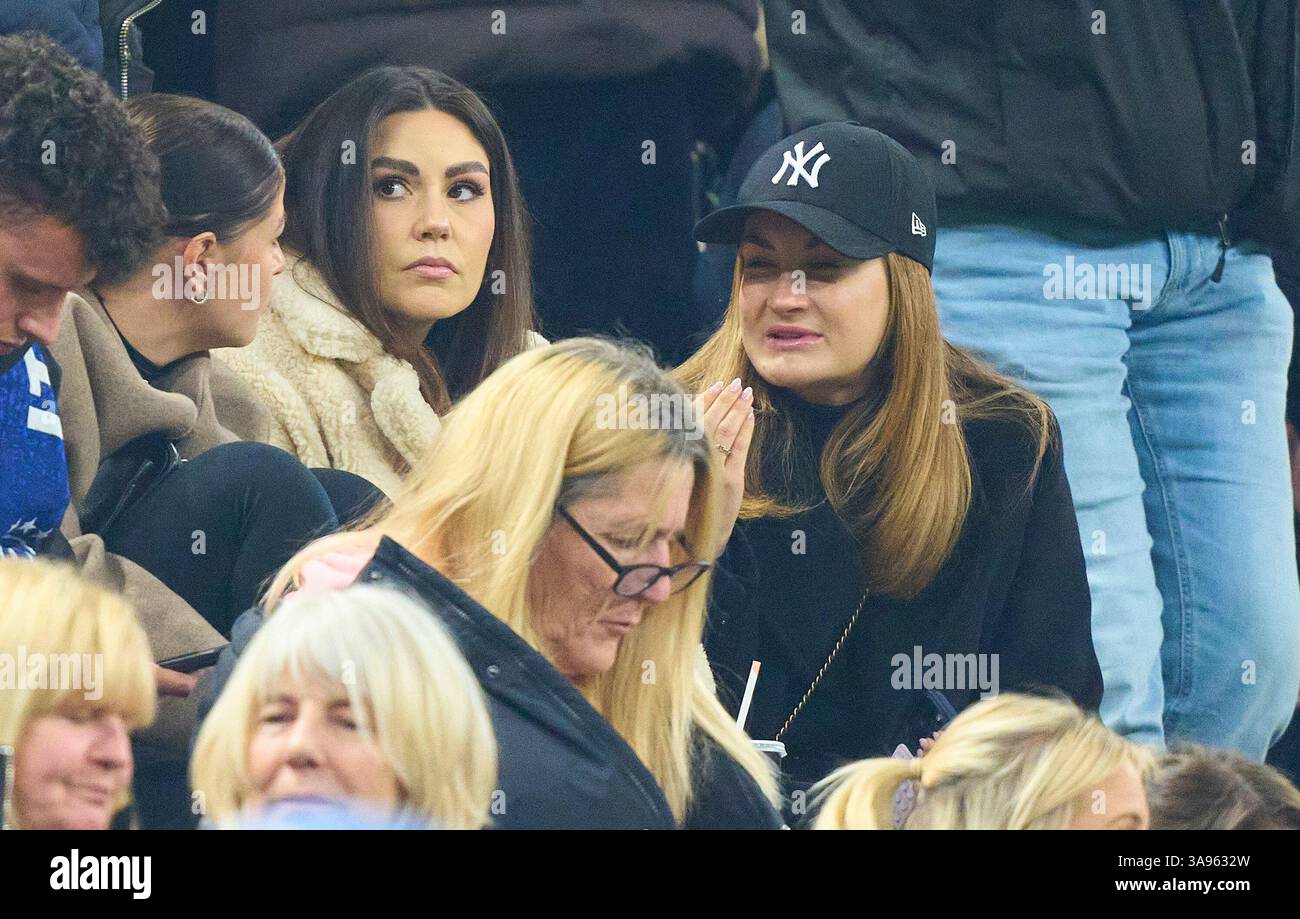 Eva Katharina (R), wife of David Raum, DFB 22, Alicia Andrich, wife of ...