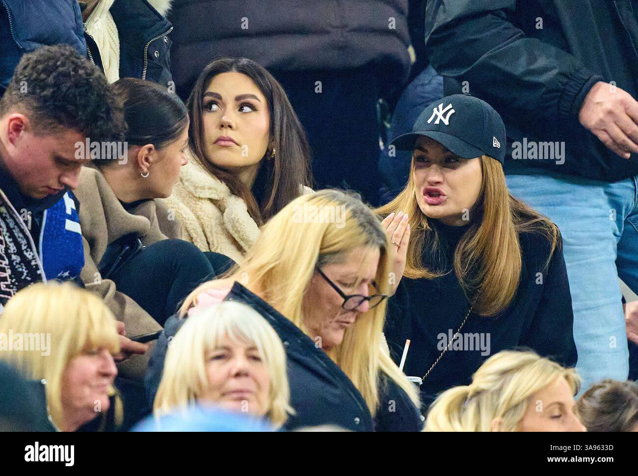 Eva Katharina (R), wife of David Raum, DFB 22, Alicia Andrich, wife of ...
