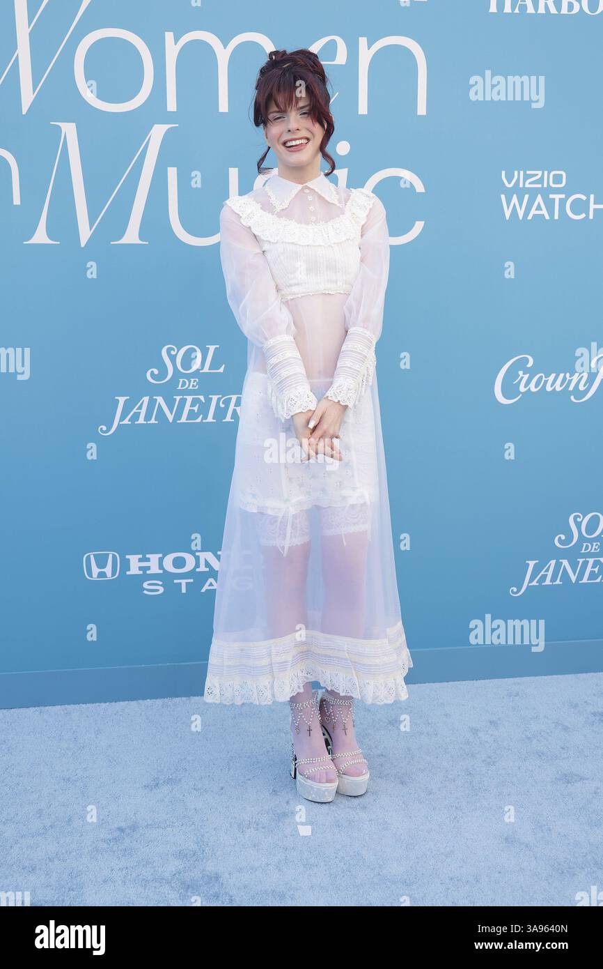 Catie Turner attends the 2025 Billboard Women in Music at YouTube Theater on March 29, 2025 in ...