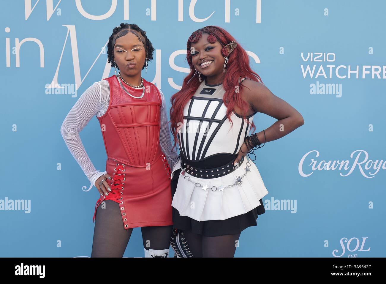 Bobbi Lanea, Folayan Kunerede attends the 2025 Billboard Women in Music ...