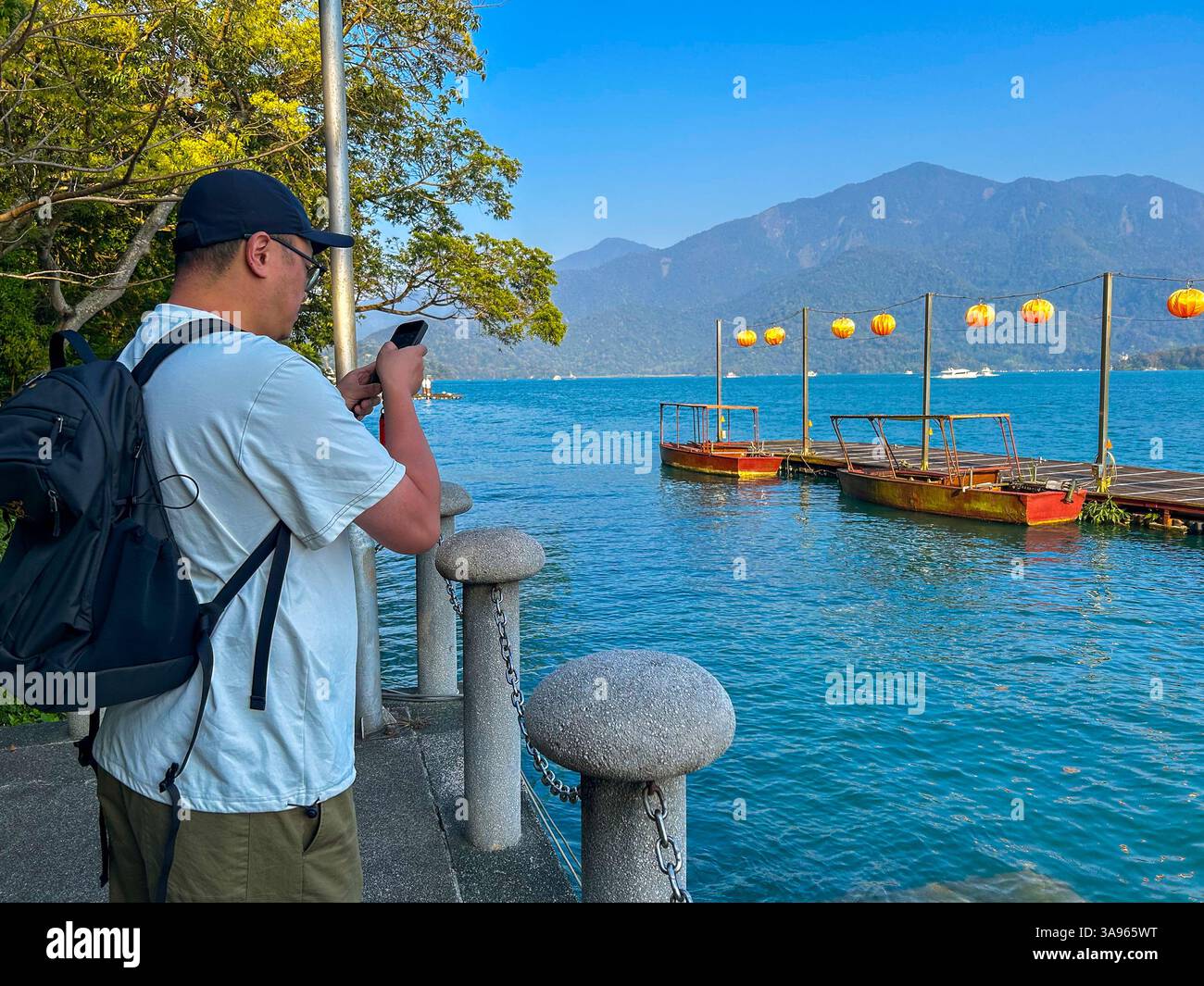 Yuchi, Taiwan, Sun Moon Lake, Scenic View, Chinese Tourist Taking ...