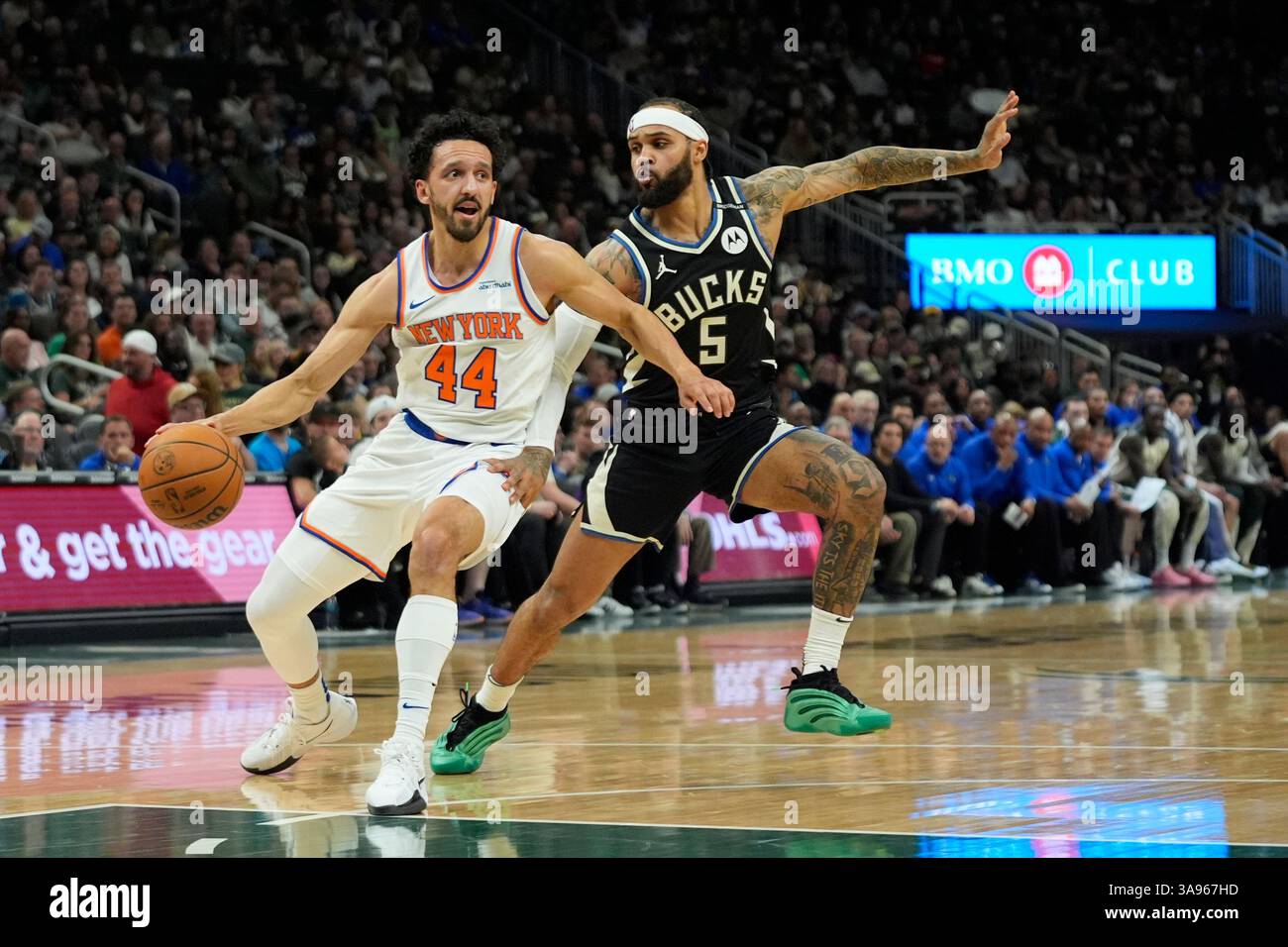 New York Knicks' Landry Shamet drives to the basket against Milwaukee ...