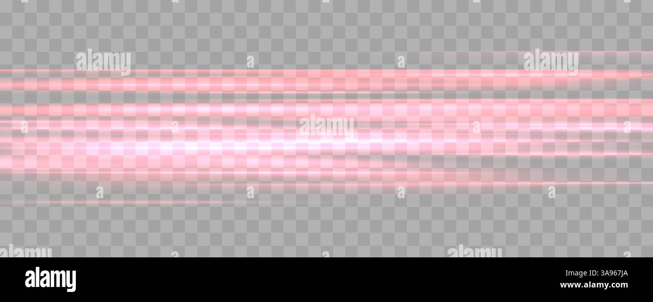 Speed rays, velocity light neon flow, zoom in motion effect, red glow ...