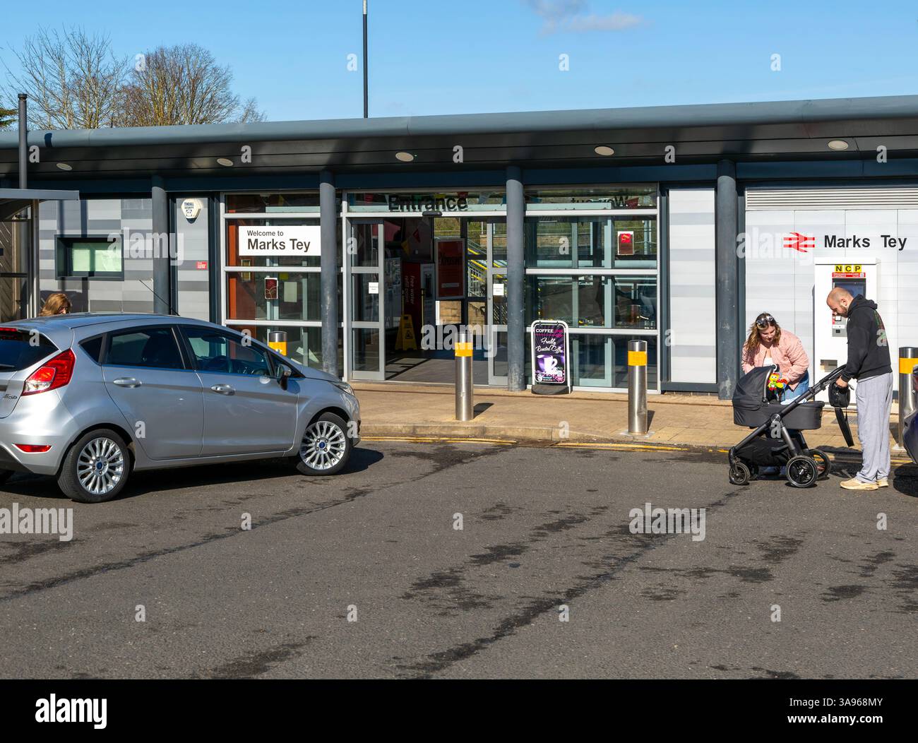 Exterior of Marks Tey railway station building, Essex, England, UK Stock Photo - Alamy