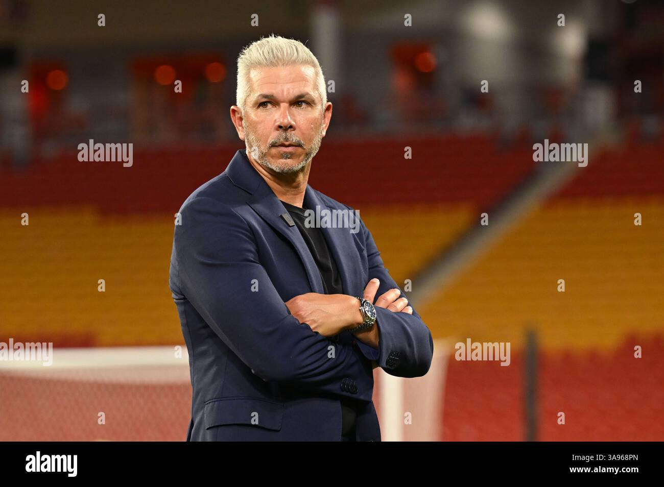Auckland coach Stephen Corica during the A-League Men Round 24 match ...