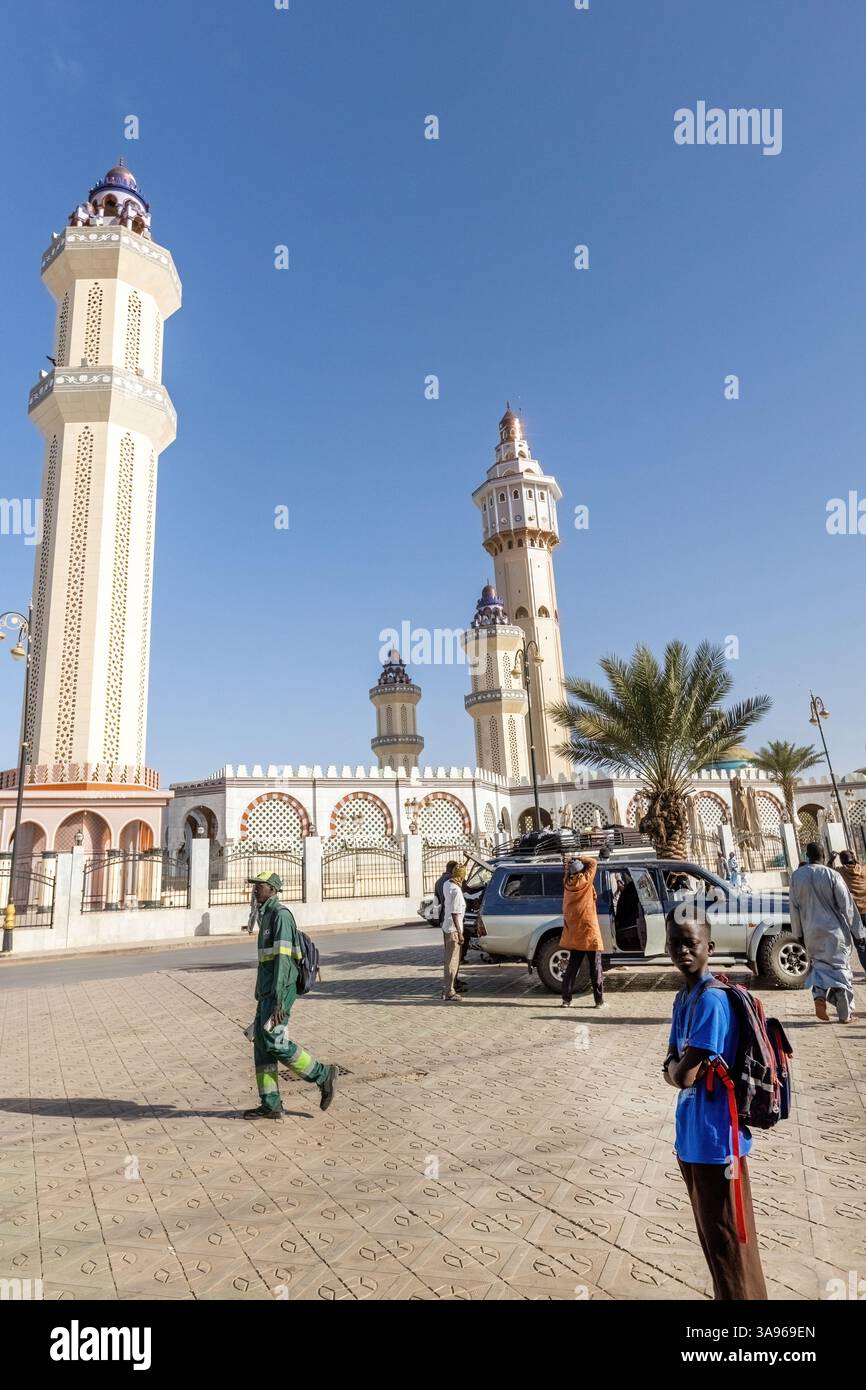 Architecture details of Touba Sacred mosque in Touba Senegal Stock ...