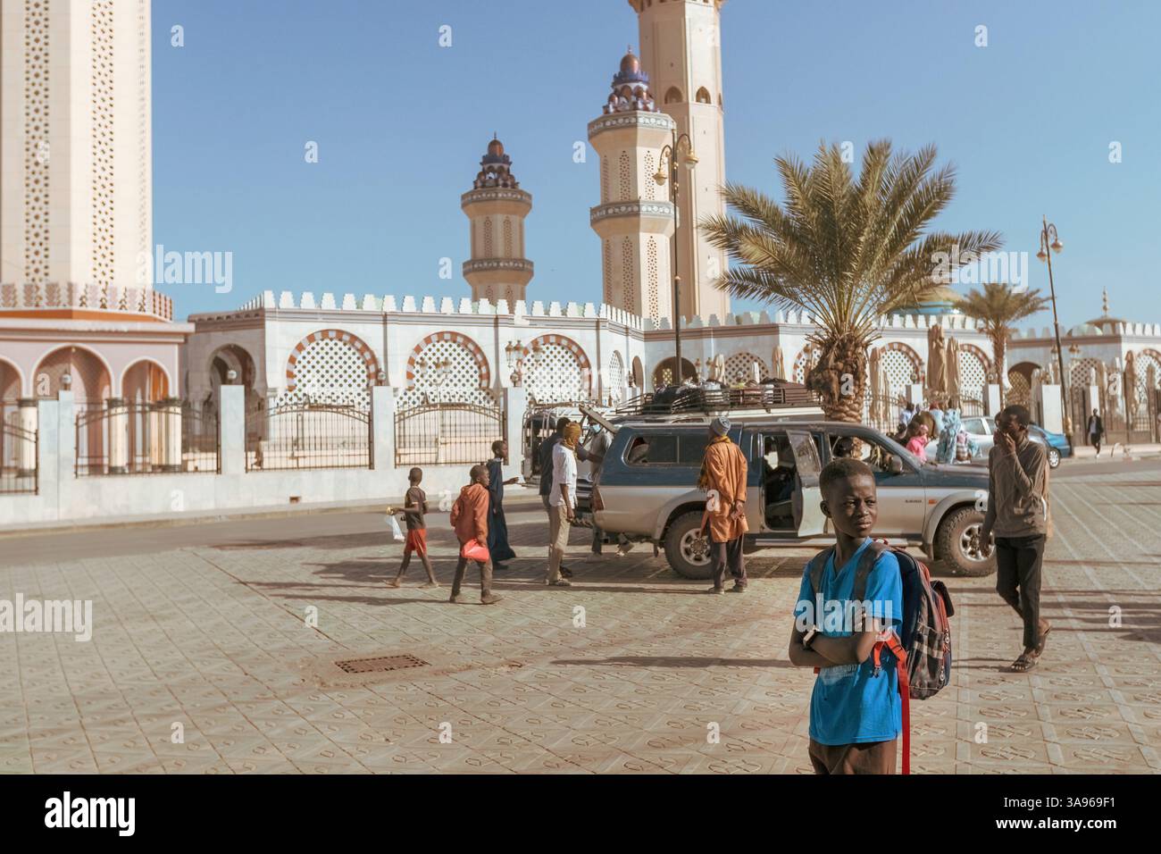 Architecture details of Touba Sacred mosque in Touba Senegal Stock ...