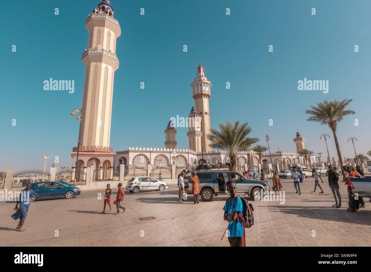 Architecture details of Touba Sacred mosque in Touba Senegal Stock ...
