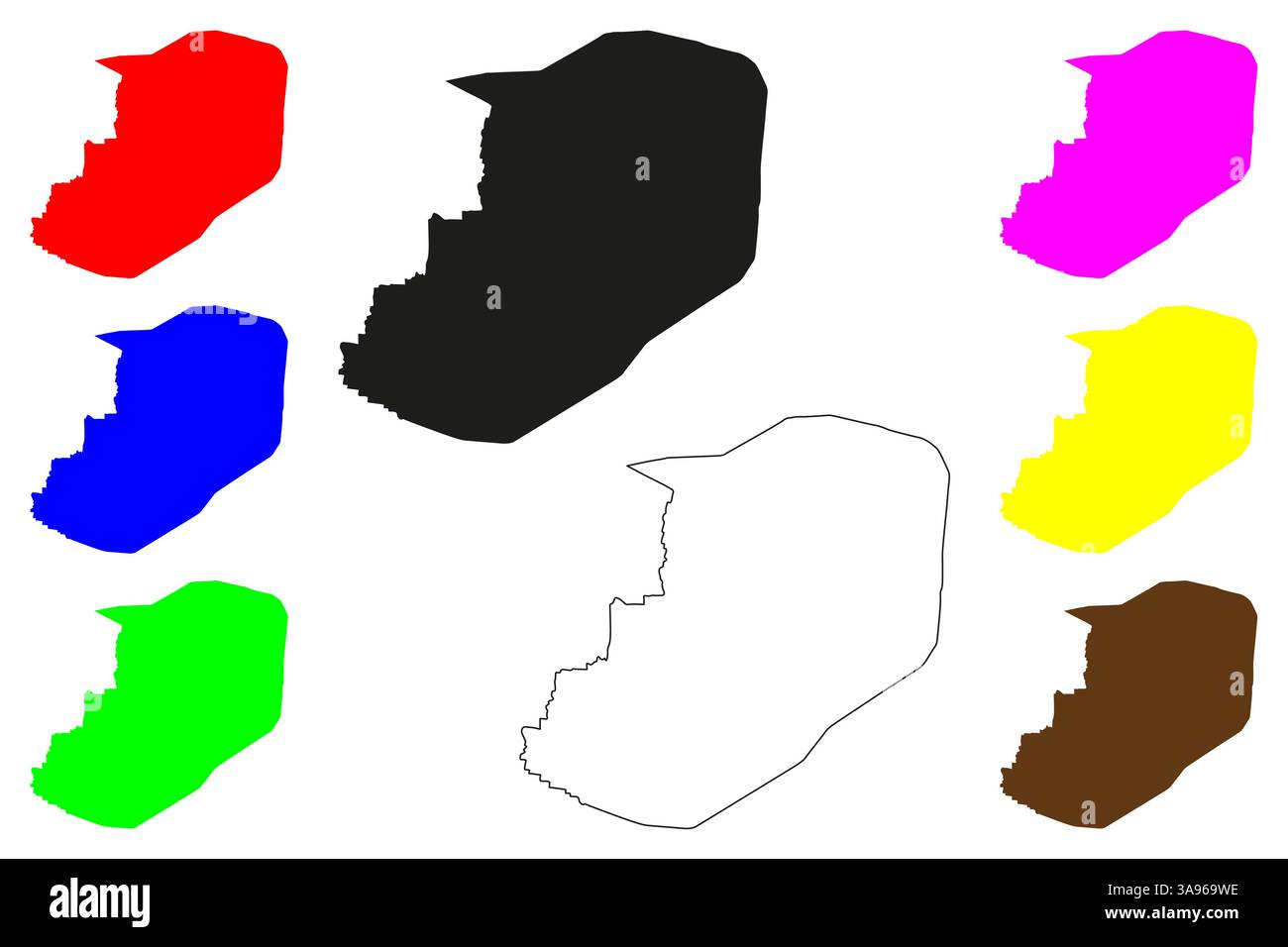 Dewas city (Republic of India, State of Madhya Pradesh) map vector ...