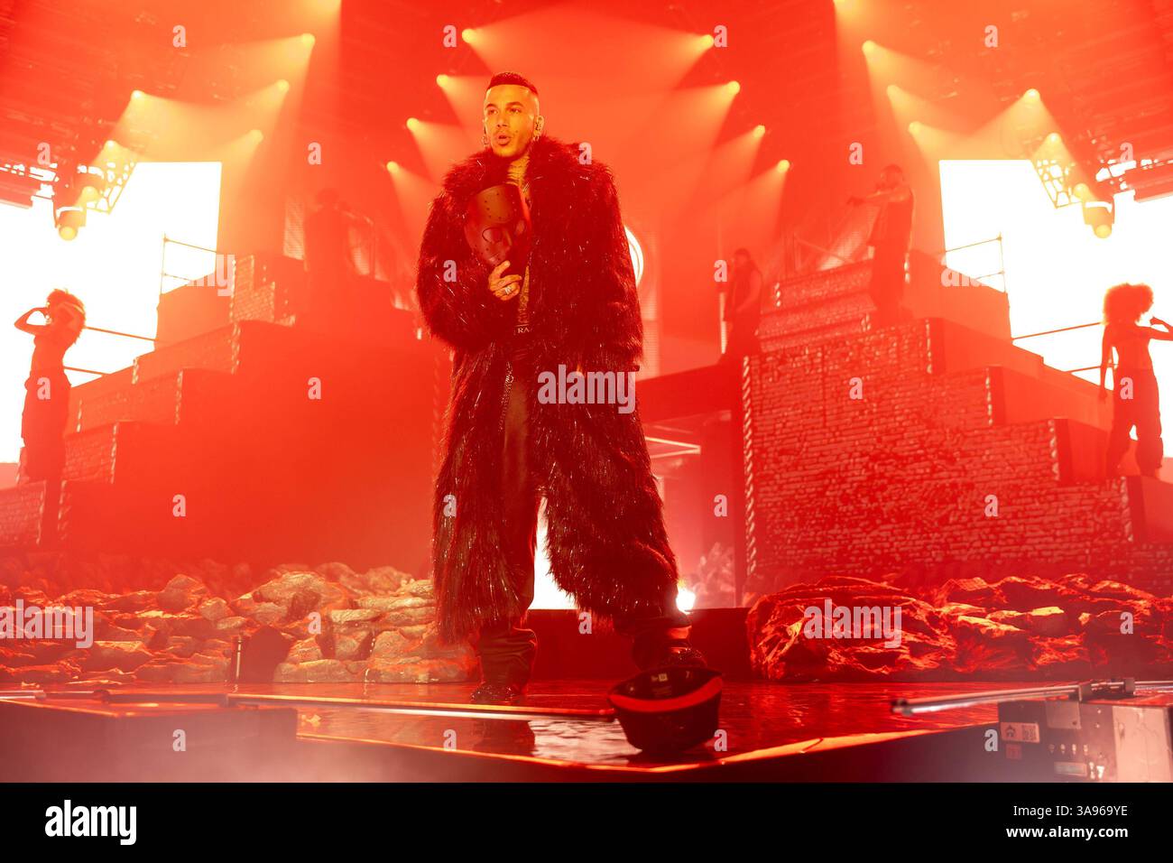 Music Concert - Sfera Ebbasta - Tour 2025 Sfera Ebbasta during concert ...