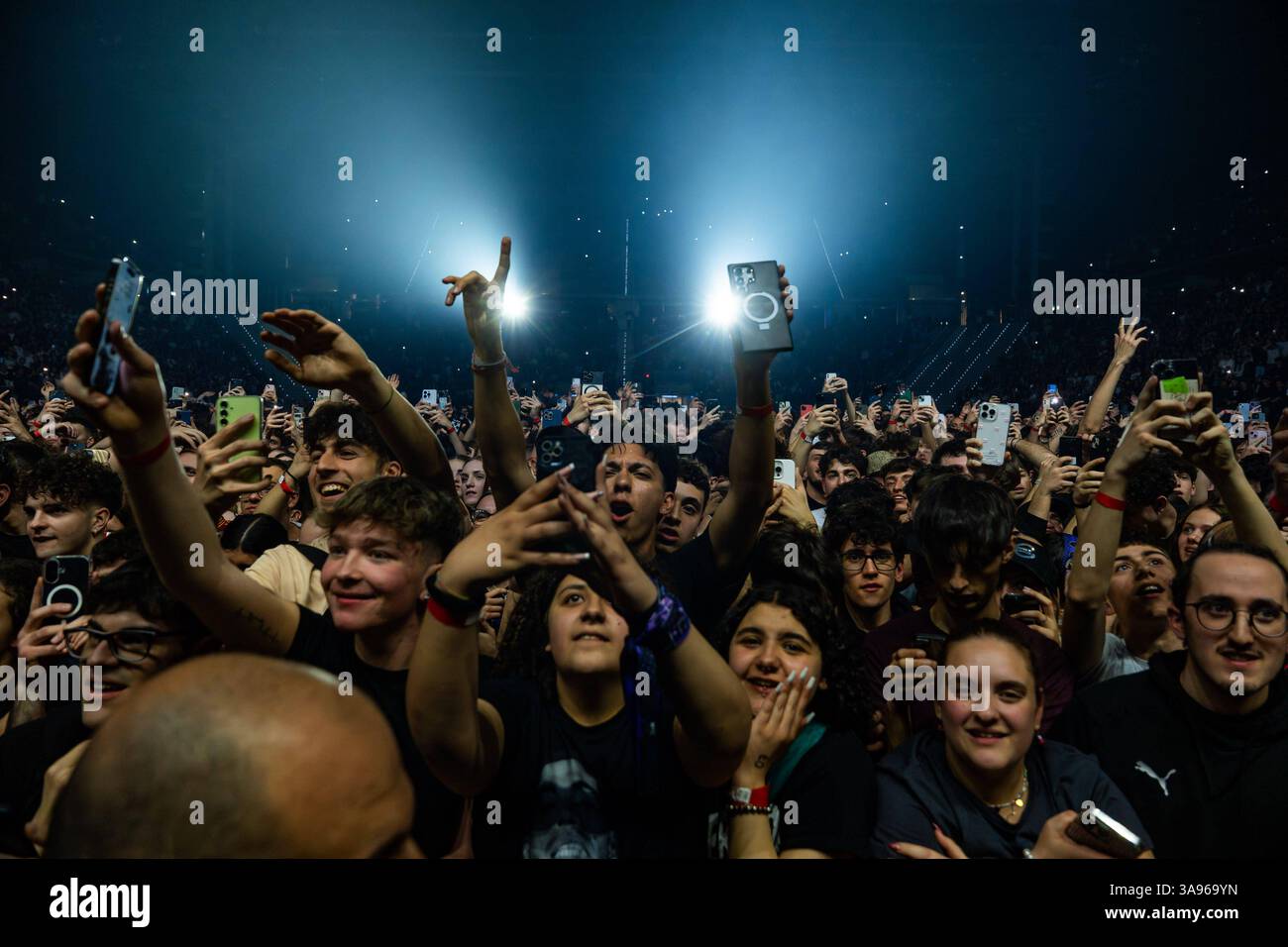 Music Concert - Sfera Ebbasta - Tour 2025 Sfera Ebbasta during concert ...