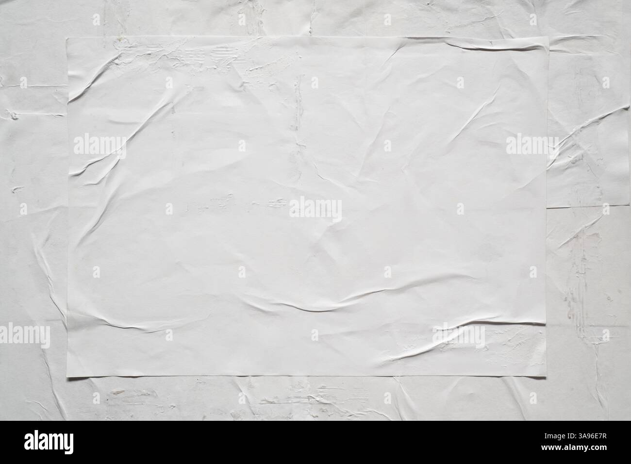 White wheatpaste paper poster style texture background Stock Photo - Alamy