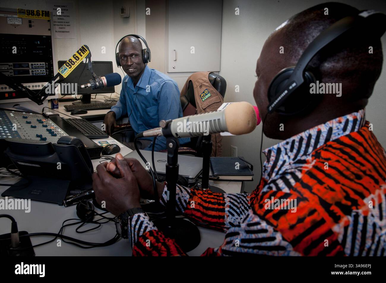 Aug 7, 2015 - Juba, South Sudan - Eye Radio broadcast journalist ...