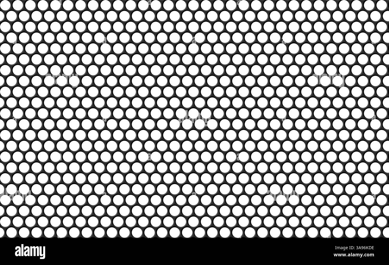 seamless circle holes honeycomb 3D volume mesh for design Stock Photo ...