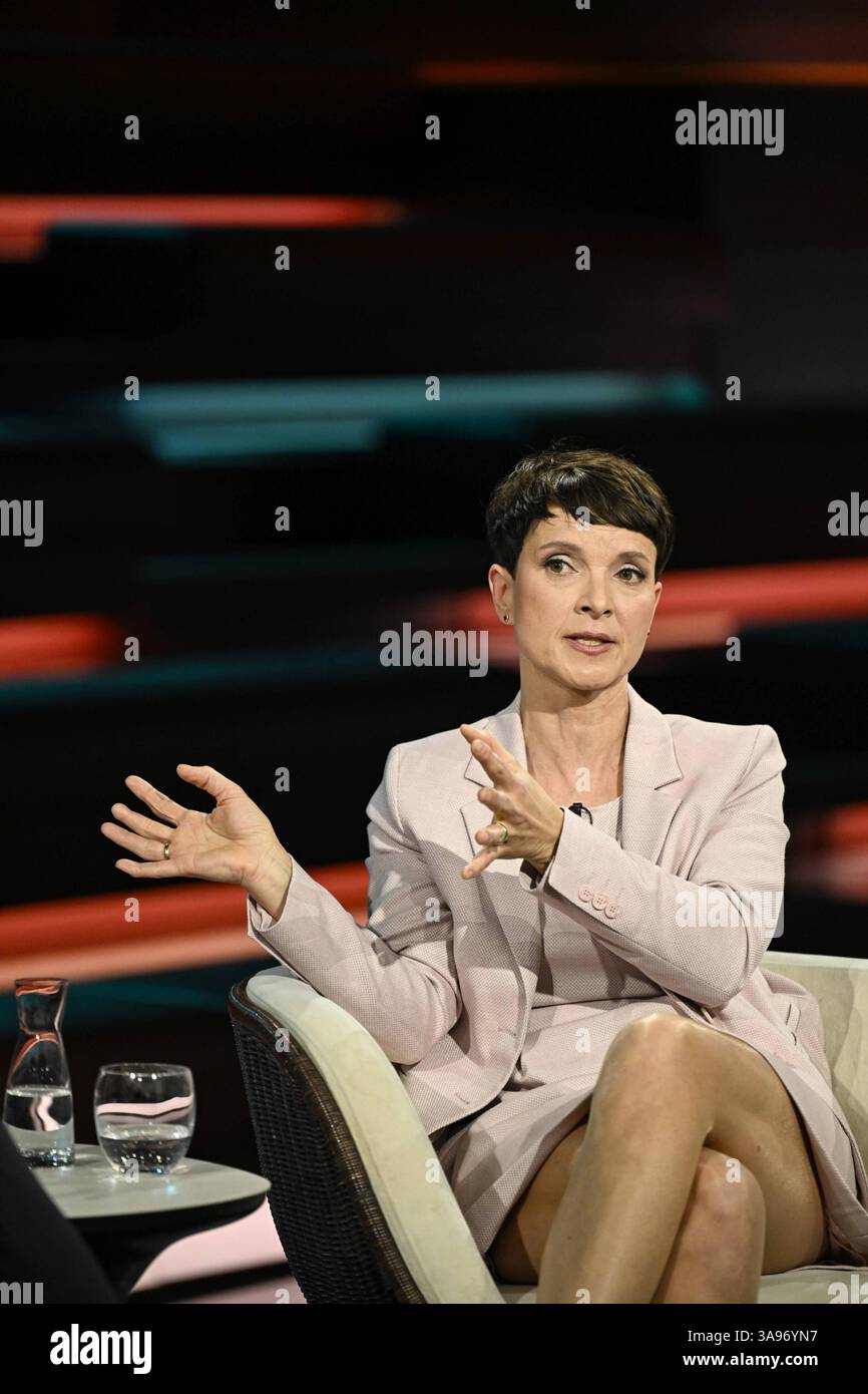 Frauke Petry Ex-Politikerin 03/25 her Frauke Petry am 27. März 2025 in Markus Lanz , ZDF ...