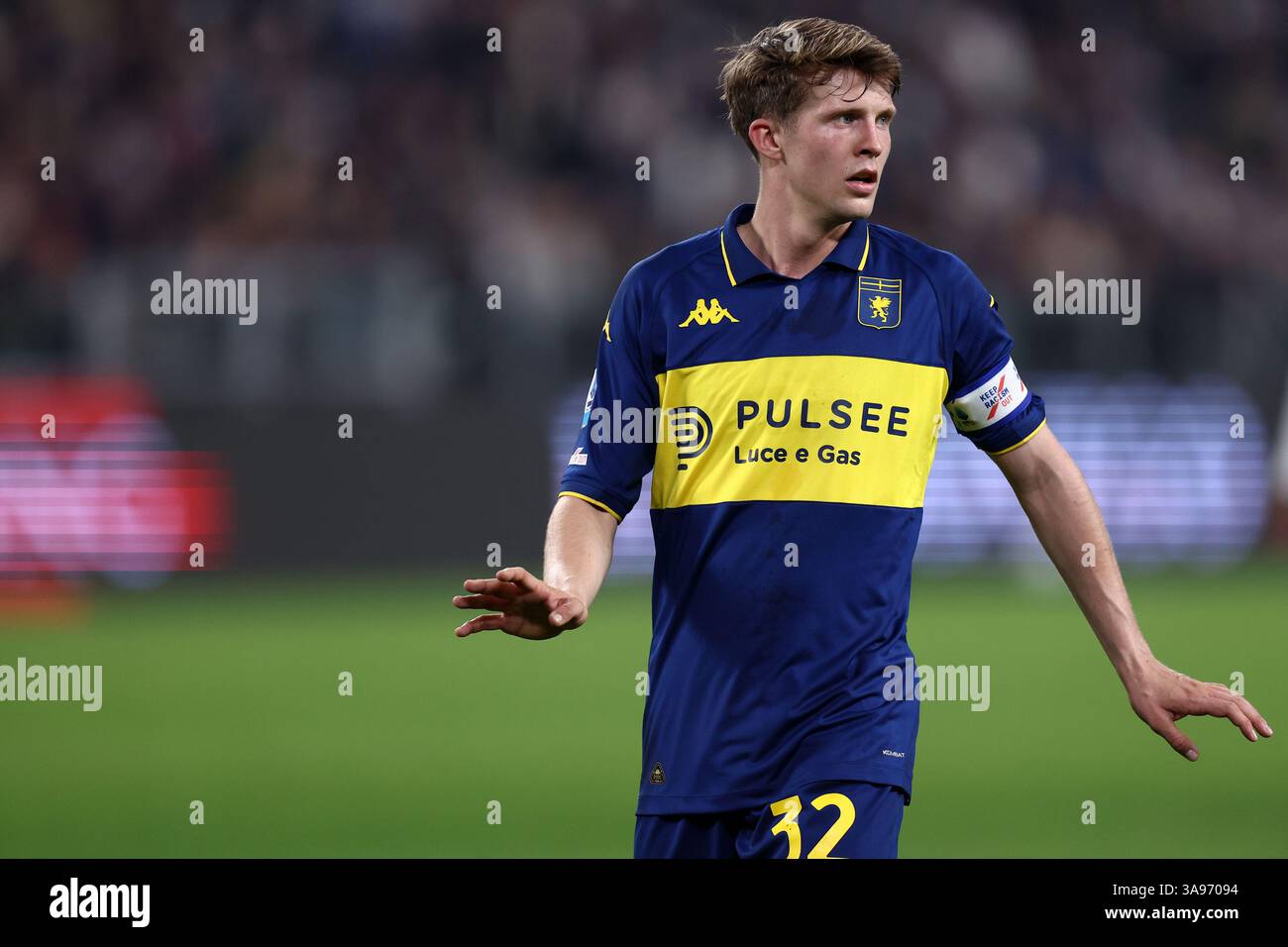 Torino, Italy. 29th Mar, 2025. Morten Frendrup of Genoa Cfc looks on ...