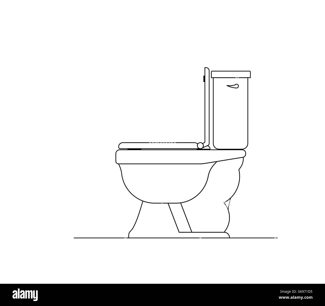 Clean toilet bowl in Stock Vector Images - Alamy