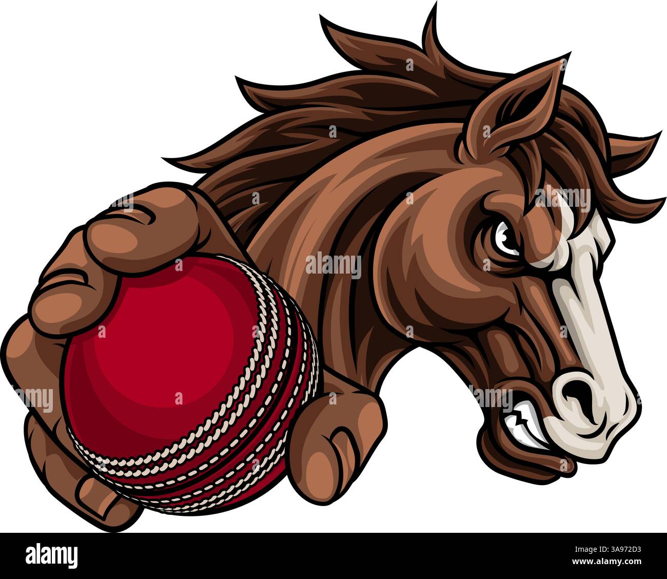 Horse Mustang Cricket Sports Team Mascot Stock Vector Image & Art - Alamy