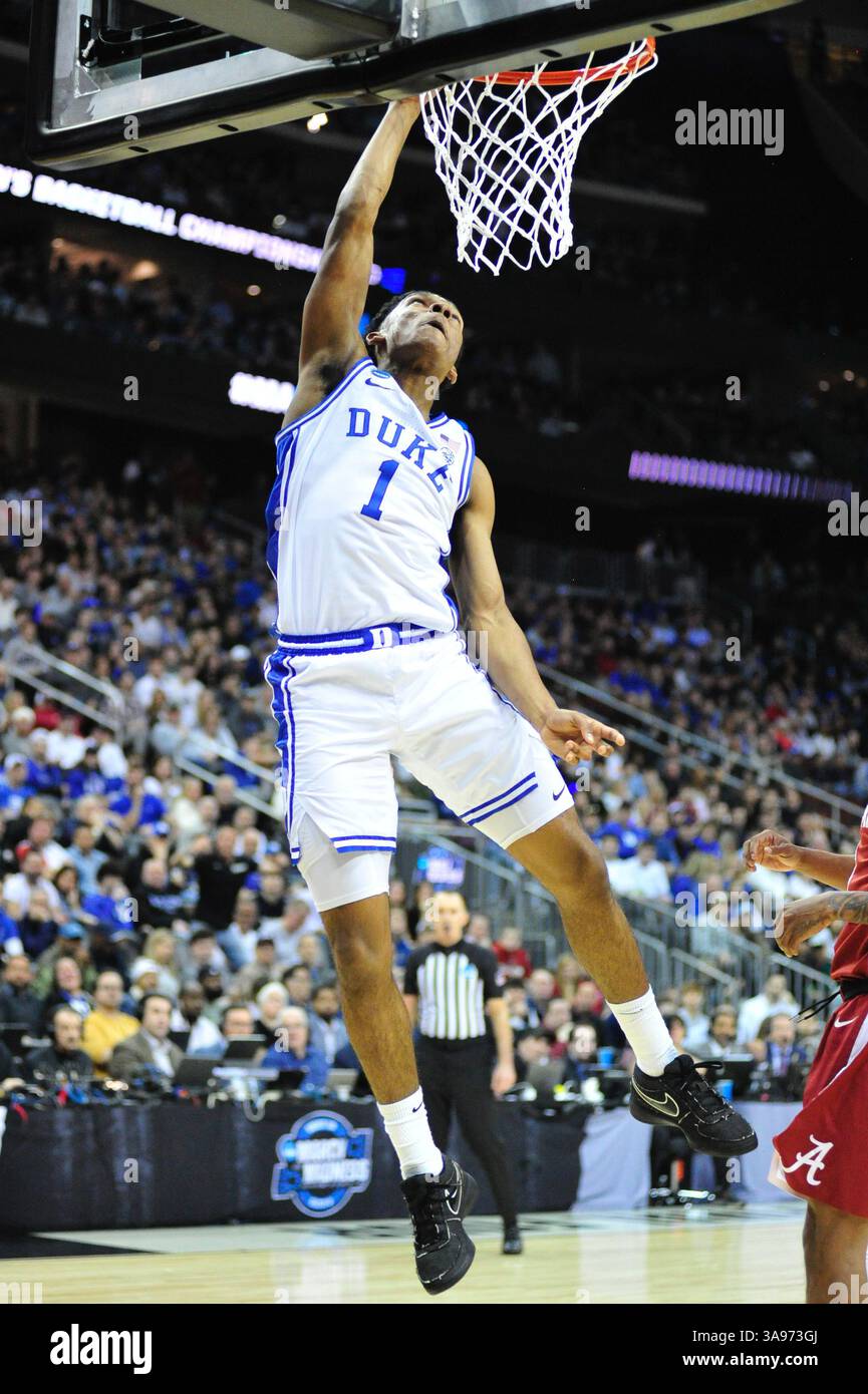 uke's Caleb Foster (1) during the East Regional Elite 8 Men's ...