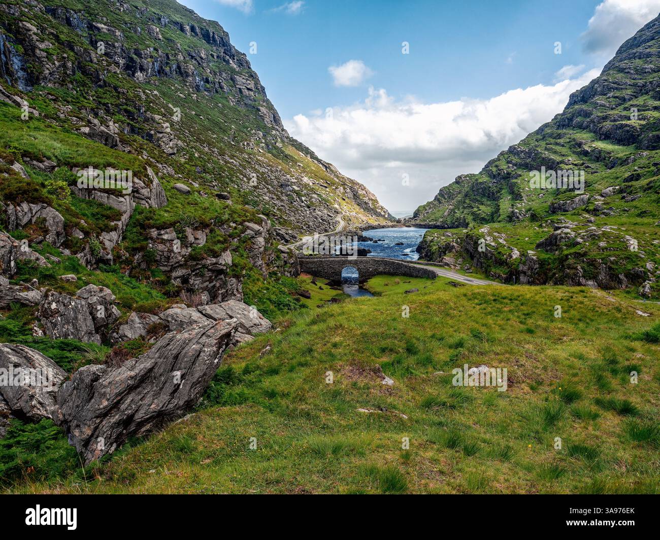 Explore the scenic beauty of Wishing Bridge in Ireland, surrounded by ...