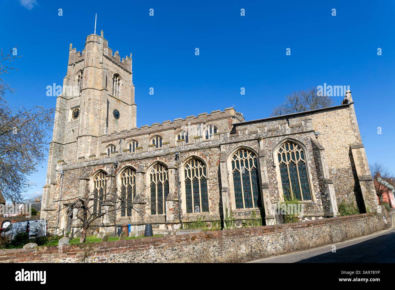 Perpendicular architecture of medieval parish church of All Saints ...