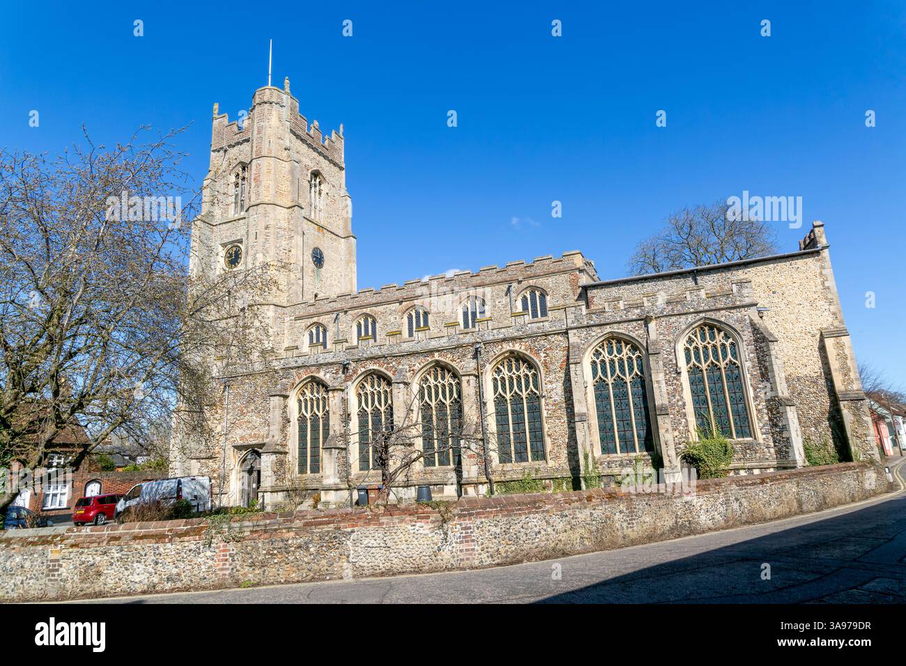 Perpendicular architecture of medieval parish church of All Saints ...