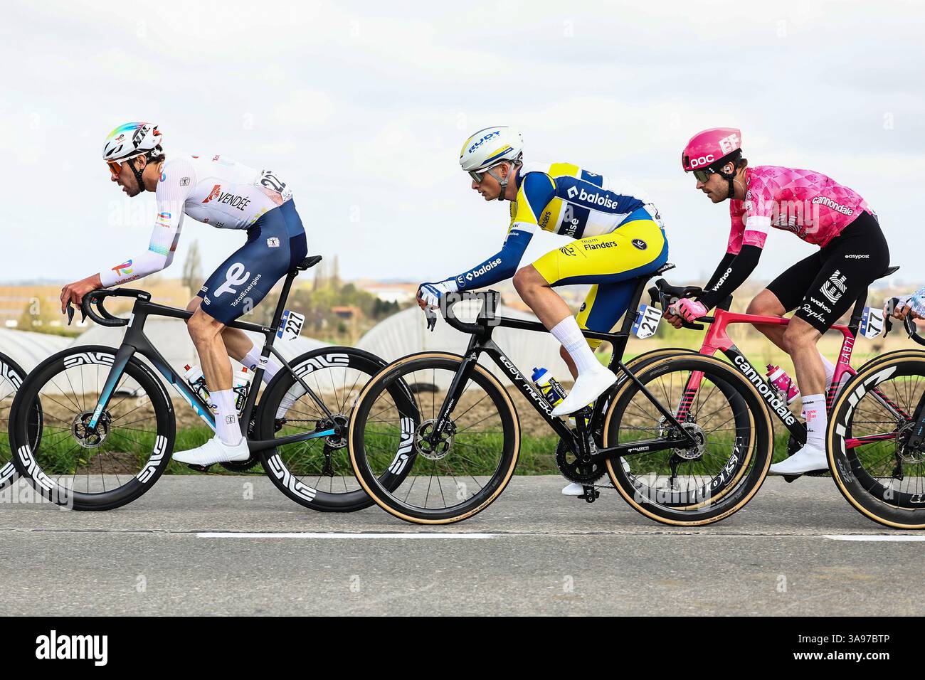 Wevelgem, Belgium. 30th Mar, 2025. French Alexys Brunel of ...