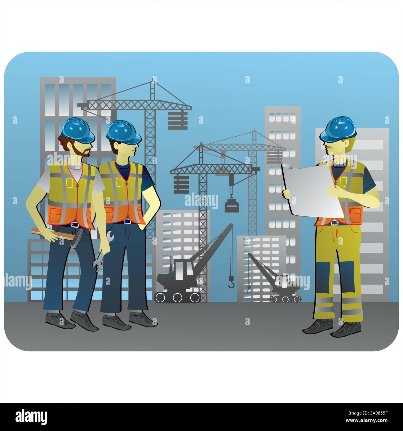 Architect civil engineer in Stock Vector Images - Alamy