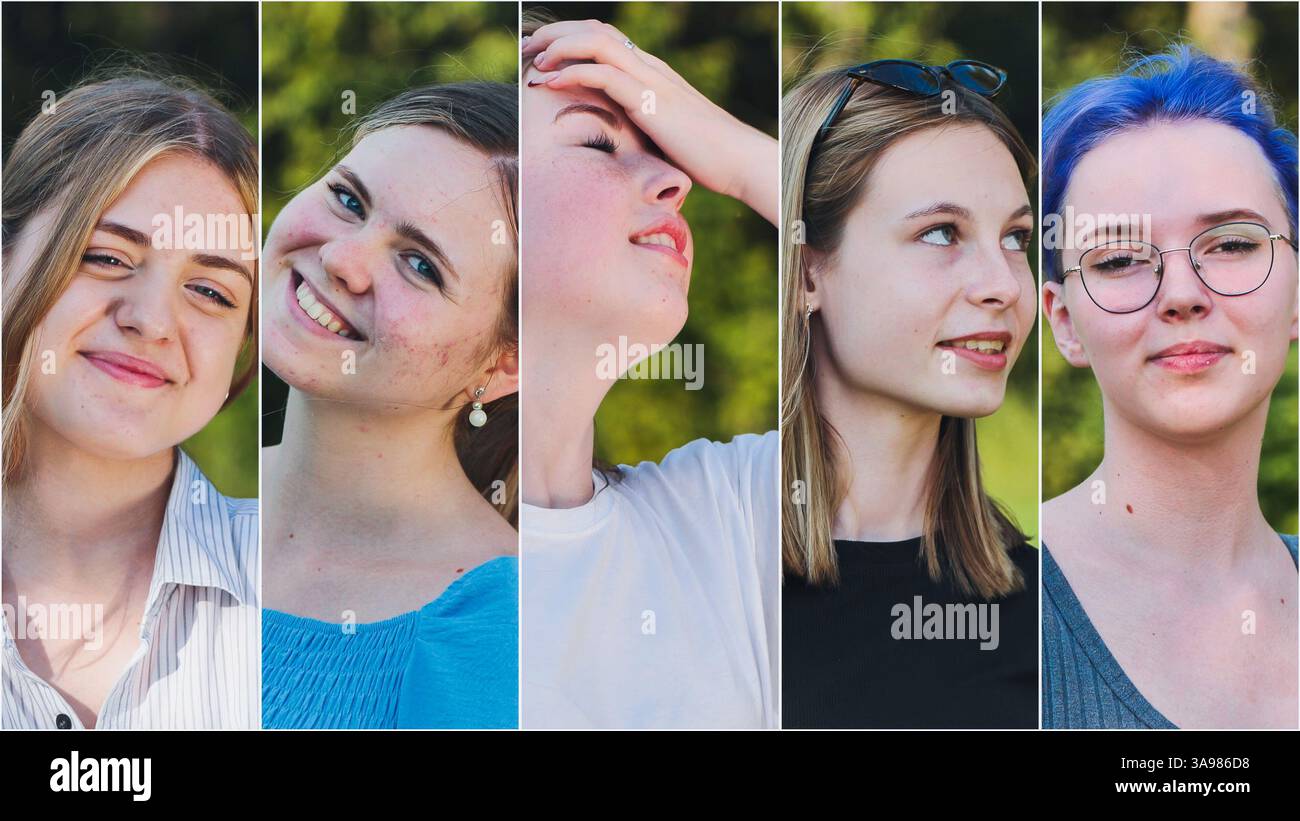 Dynamic photo collage captures the unique personalities of five diverse ...