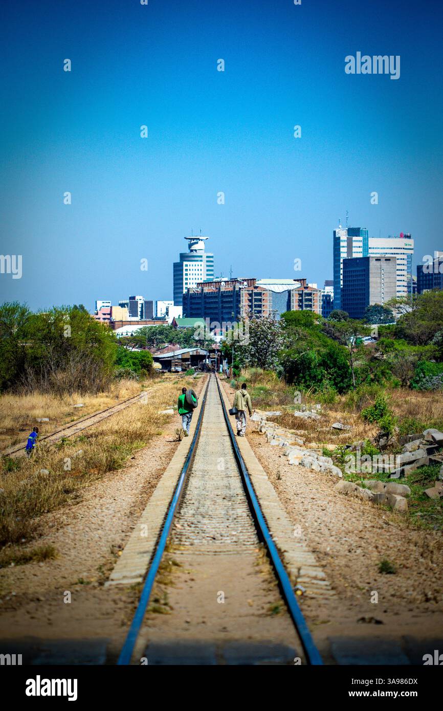 Harare Rail way view chiremba road Stock Photo - Alamy