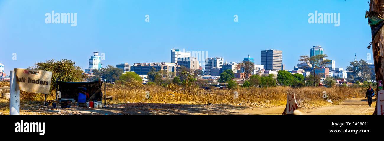 Harare Panorama skyline Stock Photo - Alamy