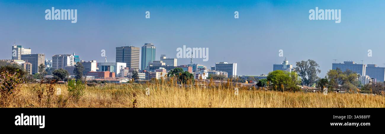 Harare Panorama City Line Skyline Stock Photo - Alamy
