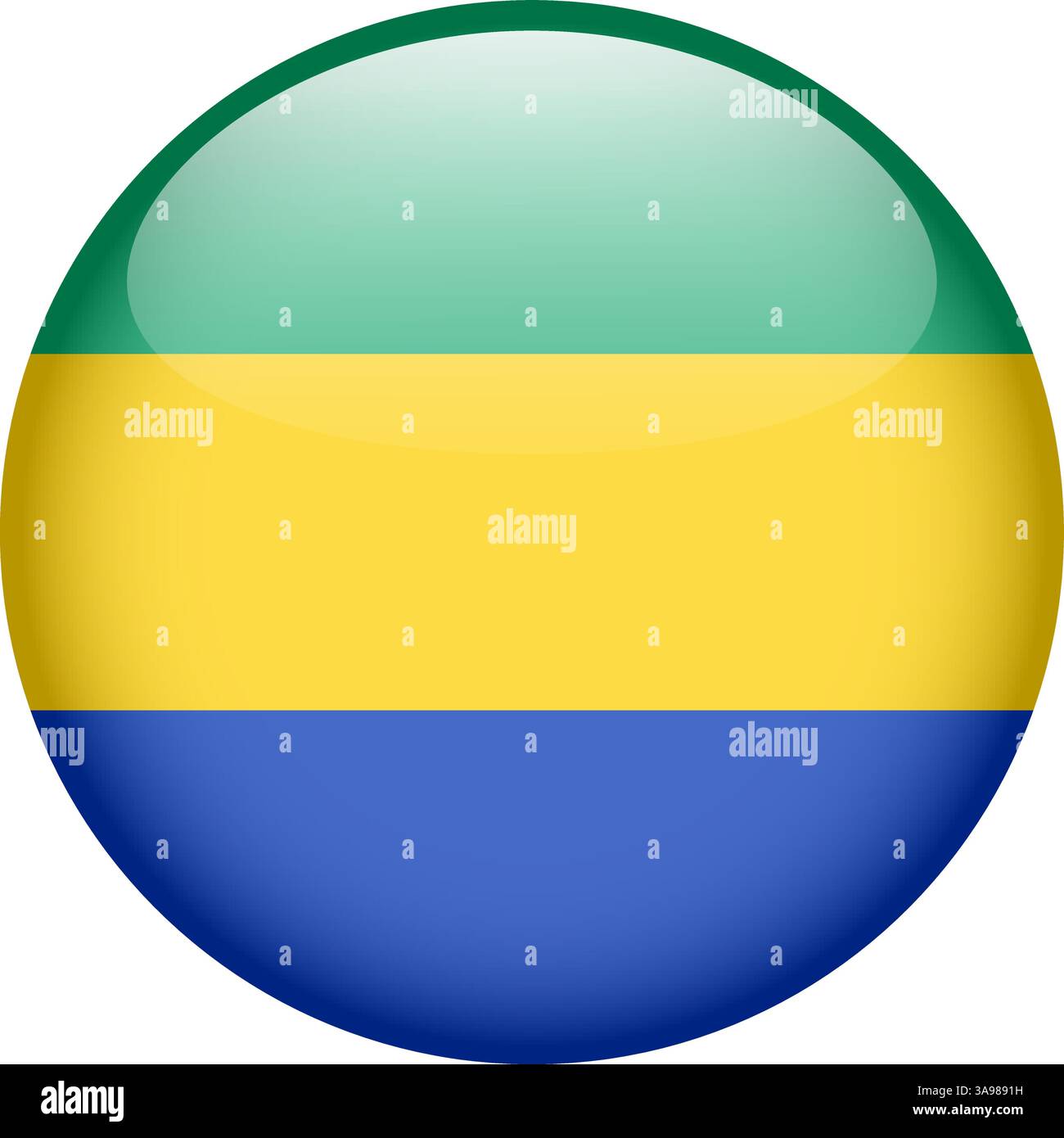 flag of Gabon, button round glossy icon Stock Vector Image & Art - Alamy