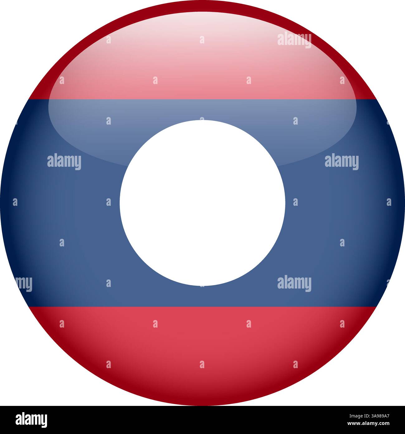 flag of Laos, button round glossy icon Stock Vector Image & Art - Alamy