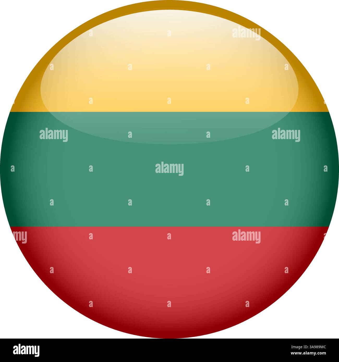 flag of Lithuania, button round glossy icon Stock Vector Image & Art ...