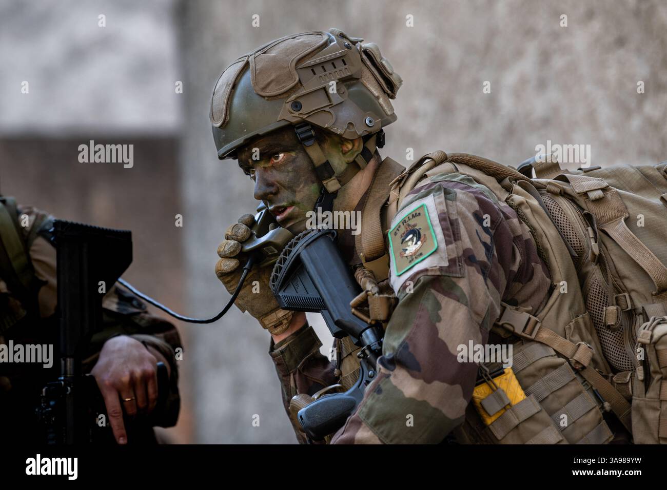 The 21st regiment d'infanterie de marine (21 RIMa) seen in action ...