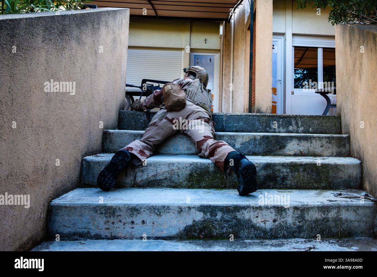 The 21st regiment d'infanterie de marine (21 RIMa) seen in action ...