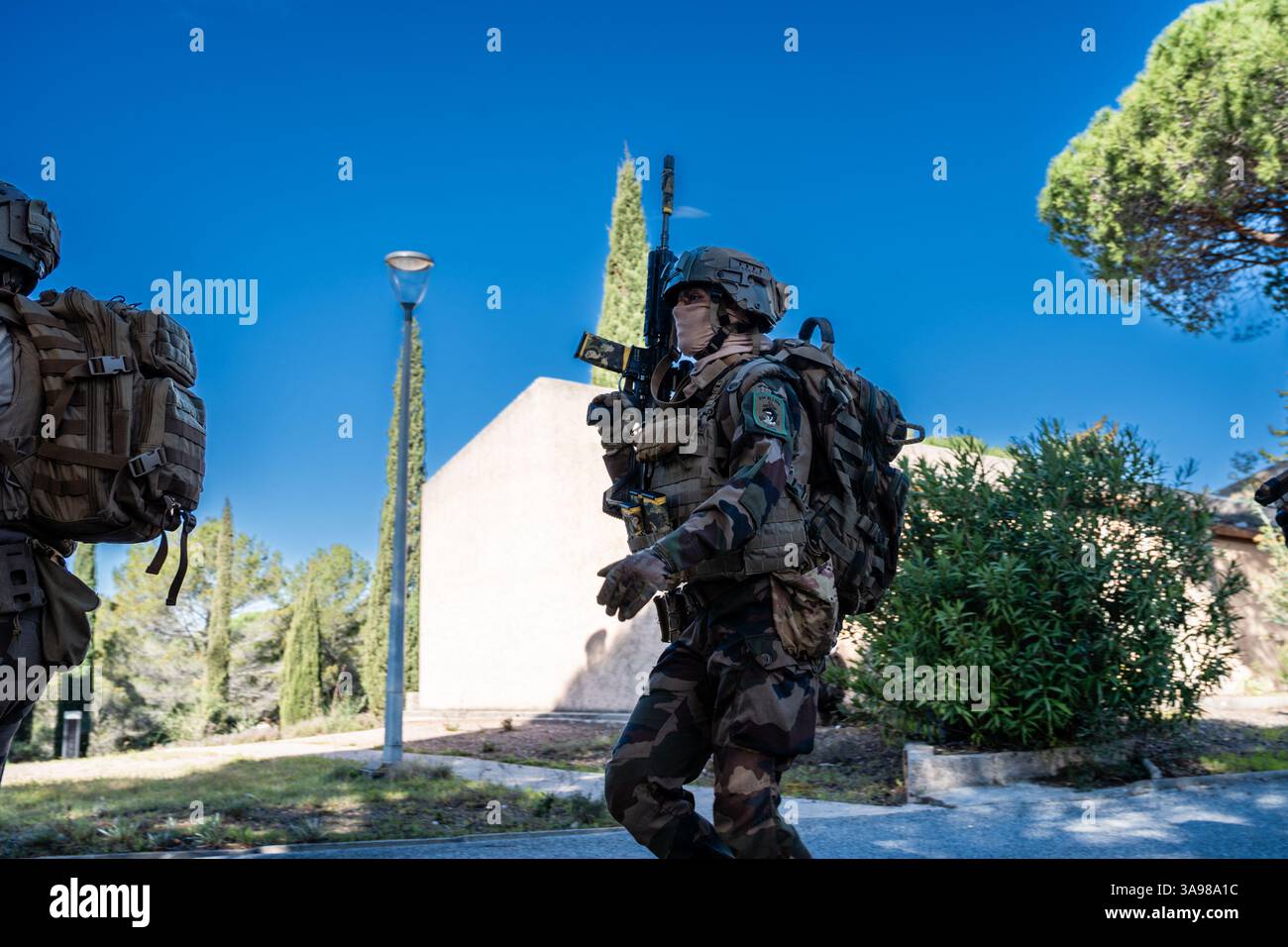 The 21st regiment d'infanterie de marine (21 RIMa) seen in action ...