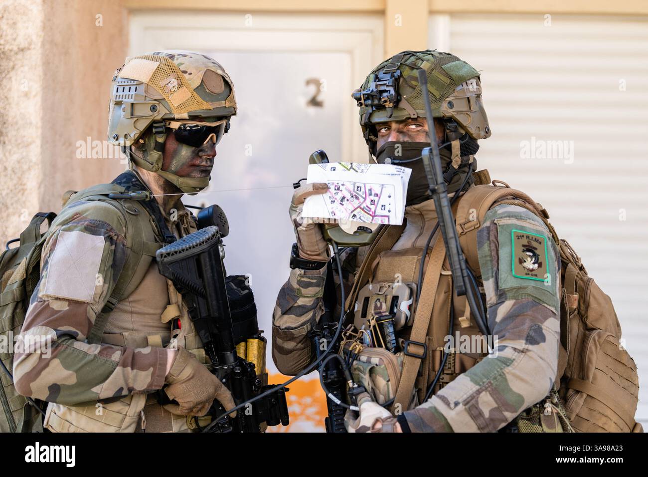 The 21st regiment d'infanterie de marine (21 RIMa) seen in action ...