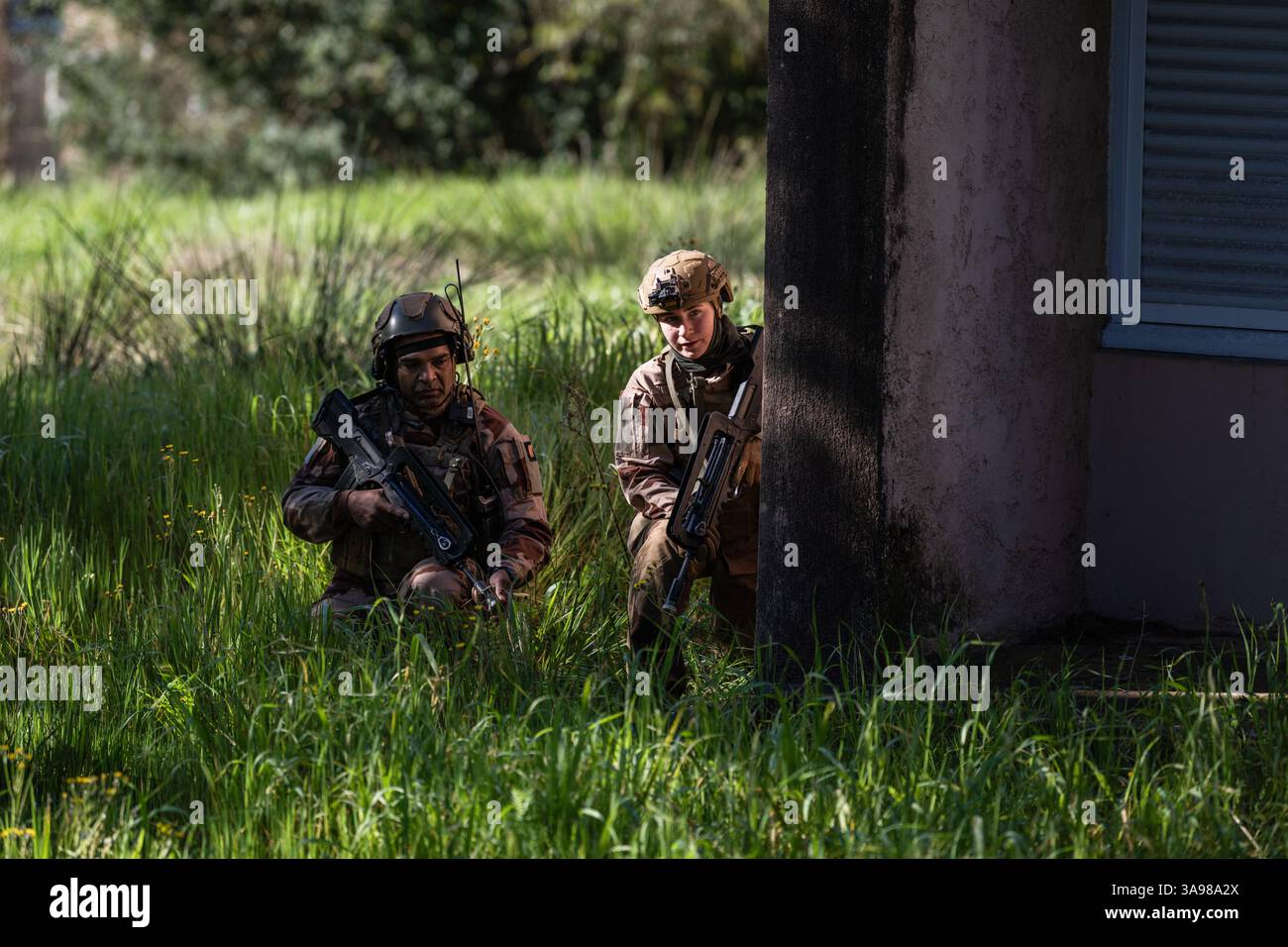 The 21st regiment d'infanterie de marine (21 RIMa) seen in action ...