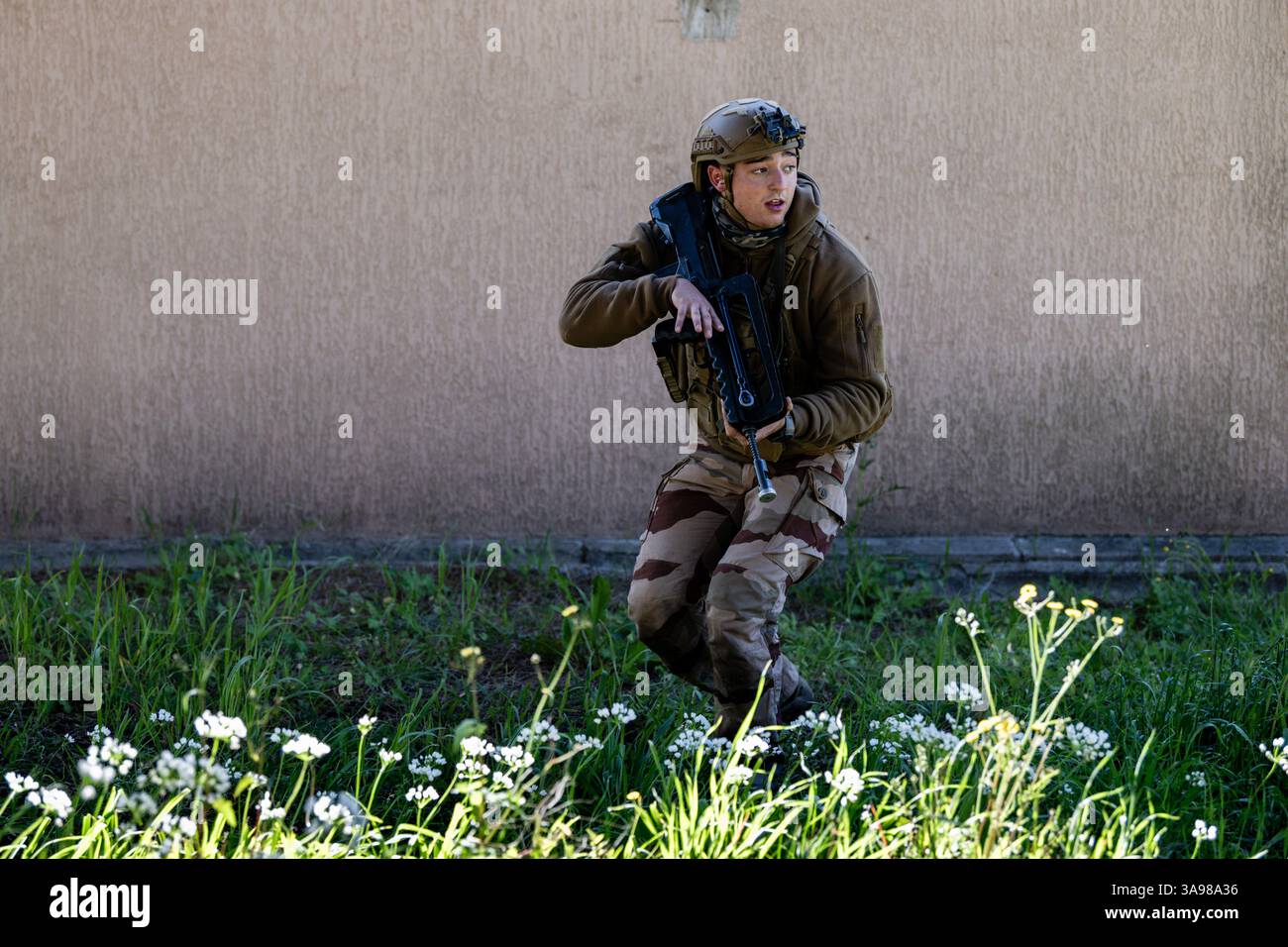 The 21st regiment d'infanterie de marine (21 RIMa) seen in action ...