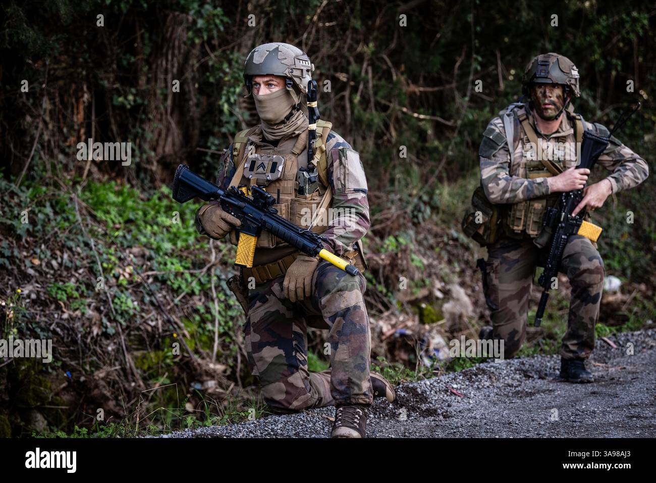 The 21st regiment d'infanterie de marine (21 RIMa) seen in action ...