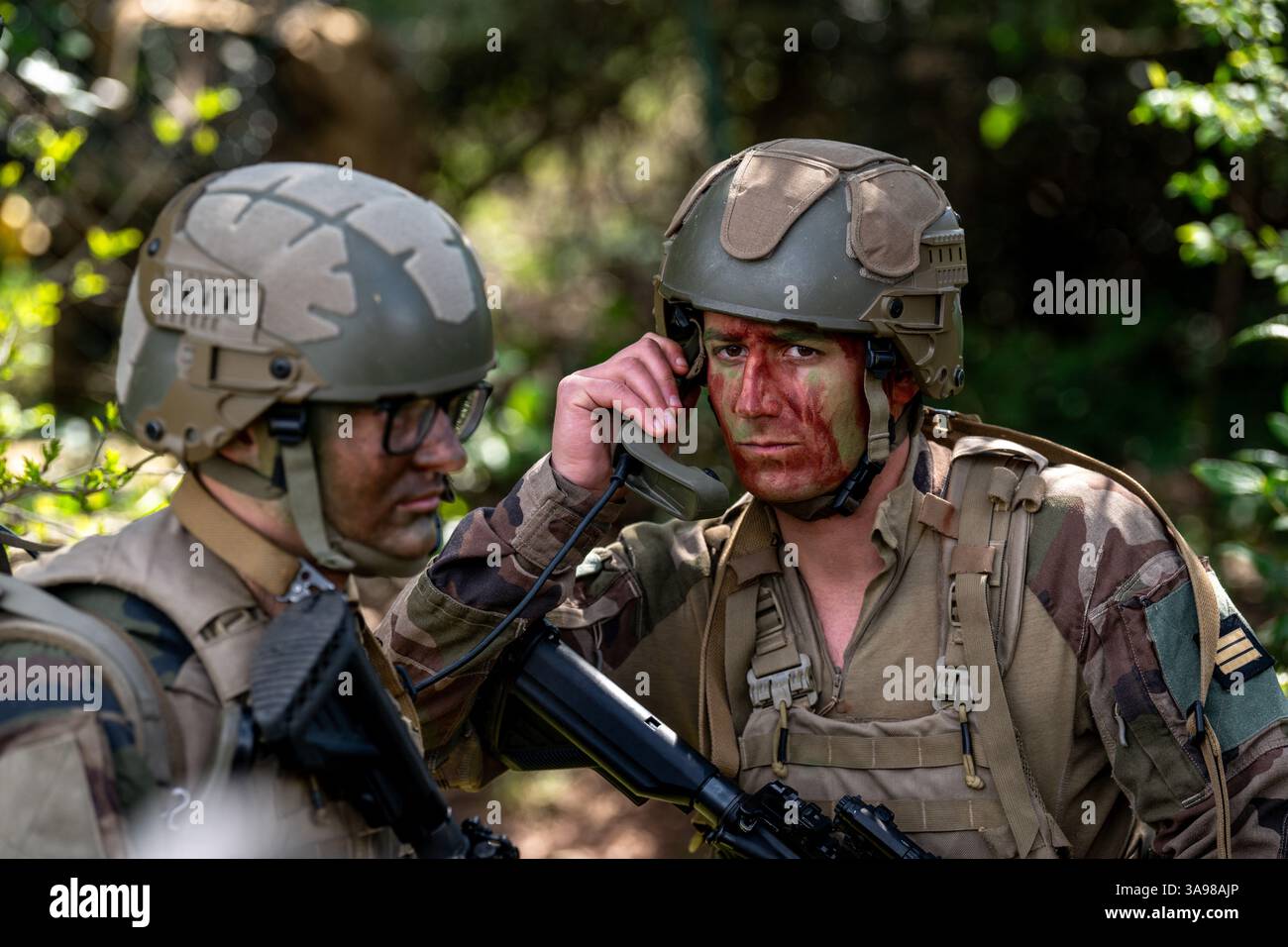 The 21st regiment d'infanterie de marine (21 RIMa) seen in action ...
