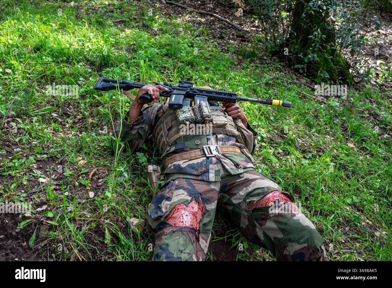 The 21st regiment d'infanterie de marine (21 RIMa) seen in action ...