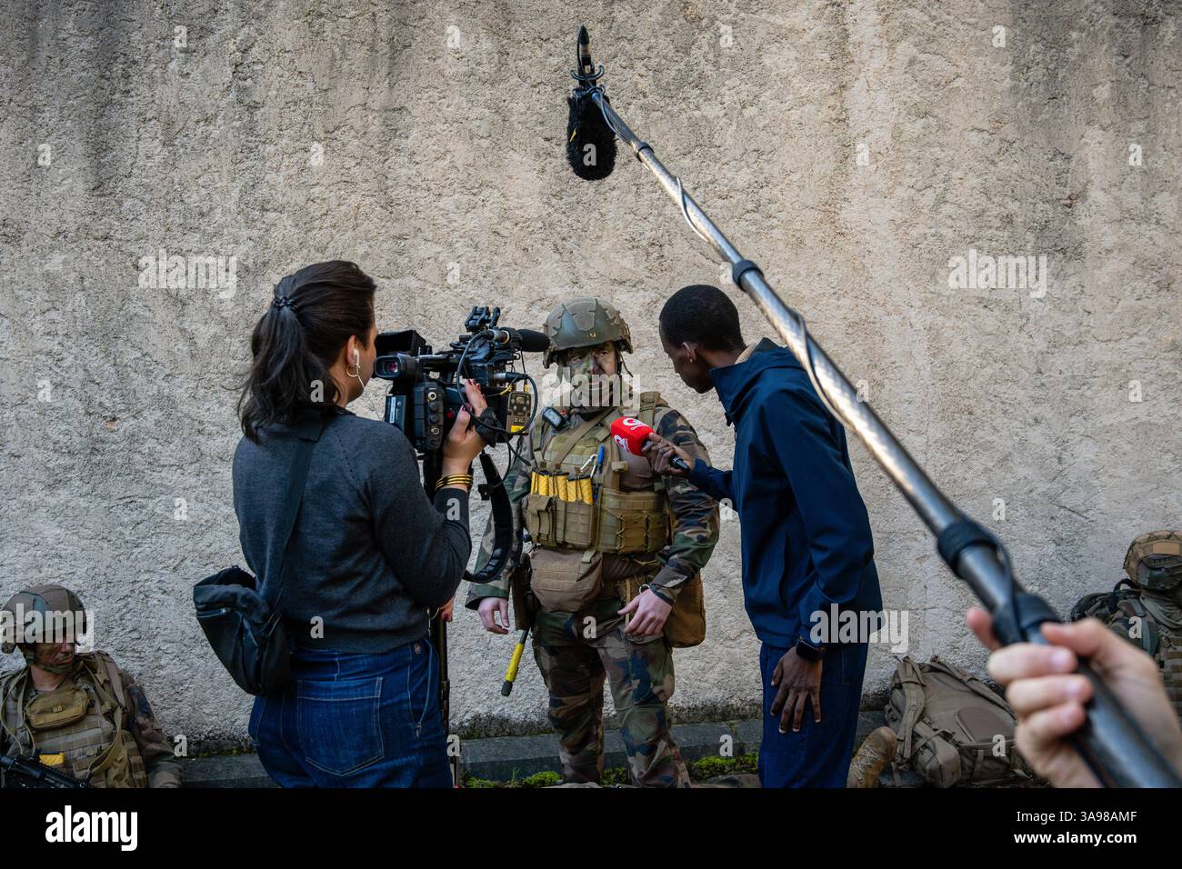The 21st regiment d'infanterie de marine (21 RIMa) seen in action ...