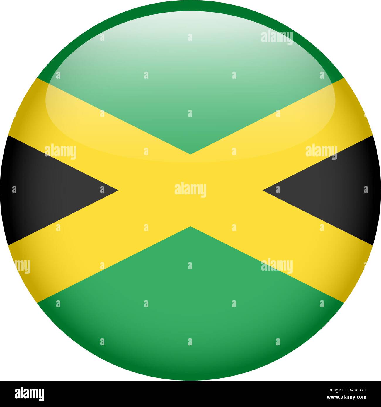 3d jamaican flag Stock Vector Images - Alamy