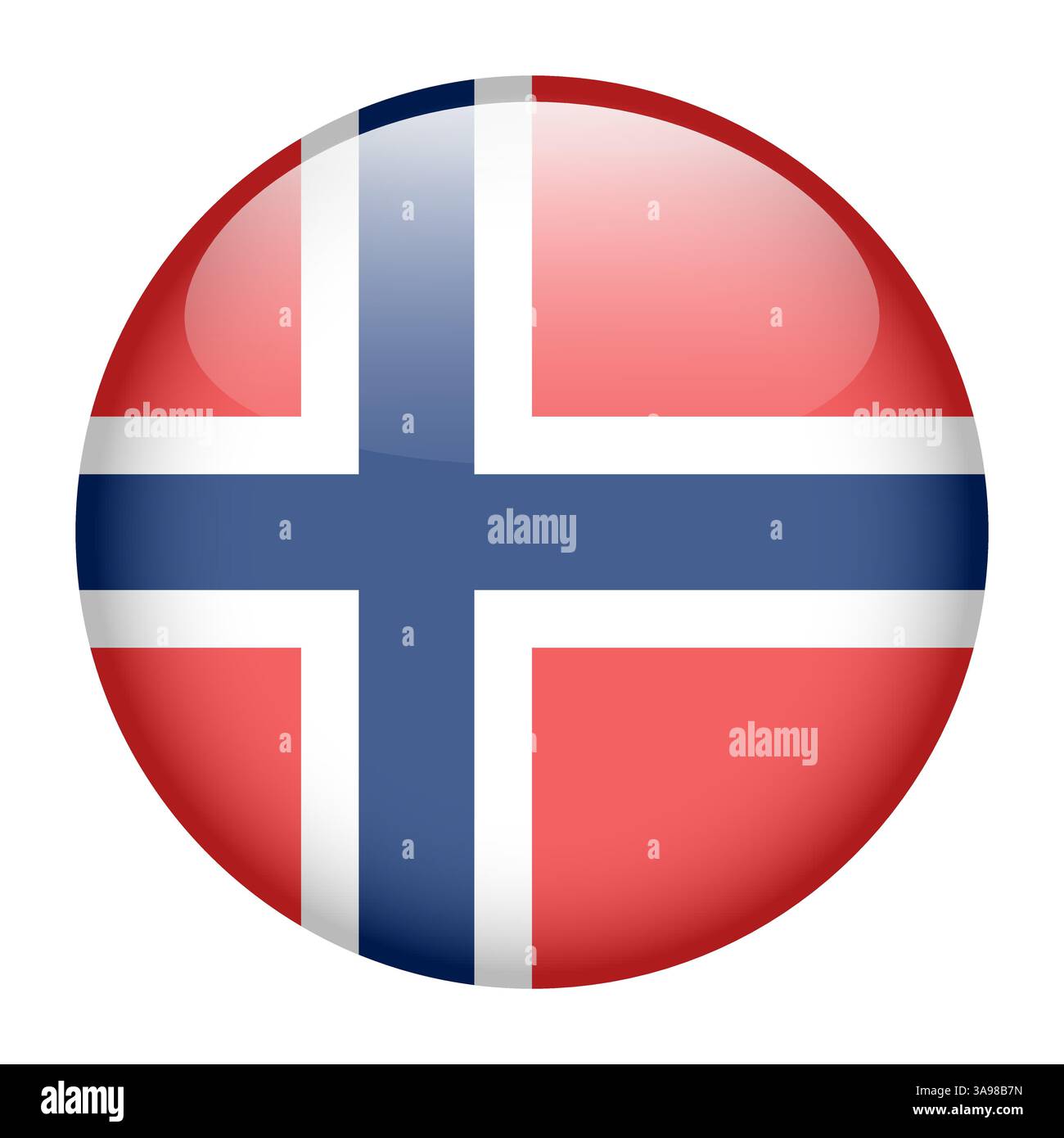 Norway round flag flag hi-res stock photography and images - Alamy