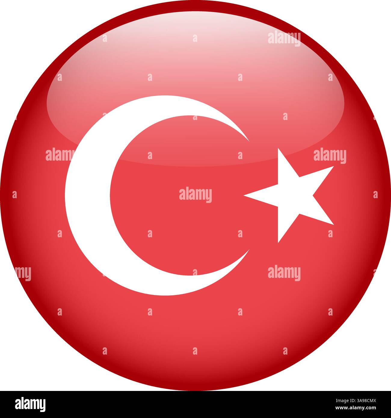 Turkey flag label Stock Vector Images - Alamy
