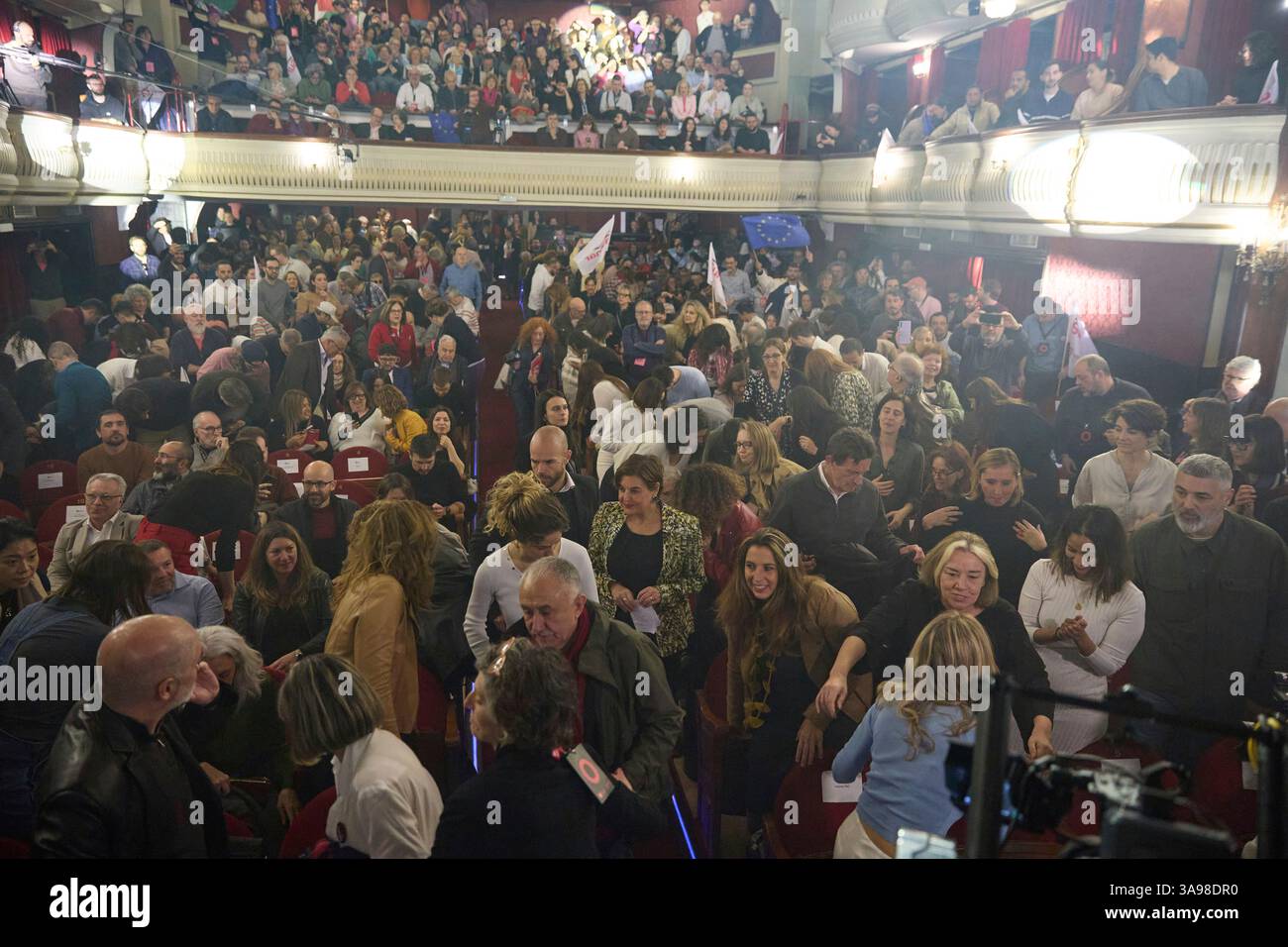 Closing of the Sumar State Assembly, at the Alcazar Theater, on March ...