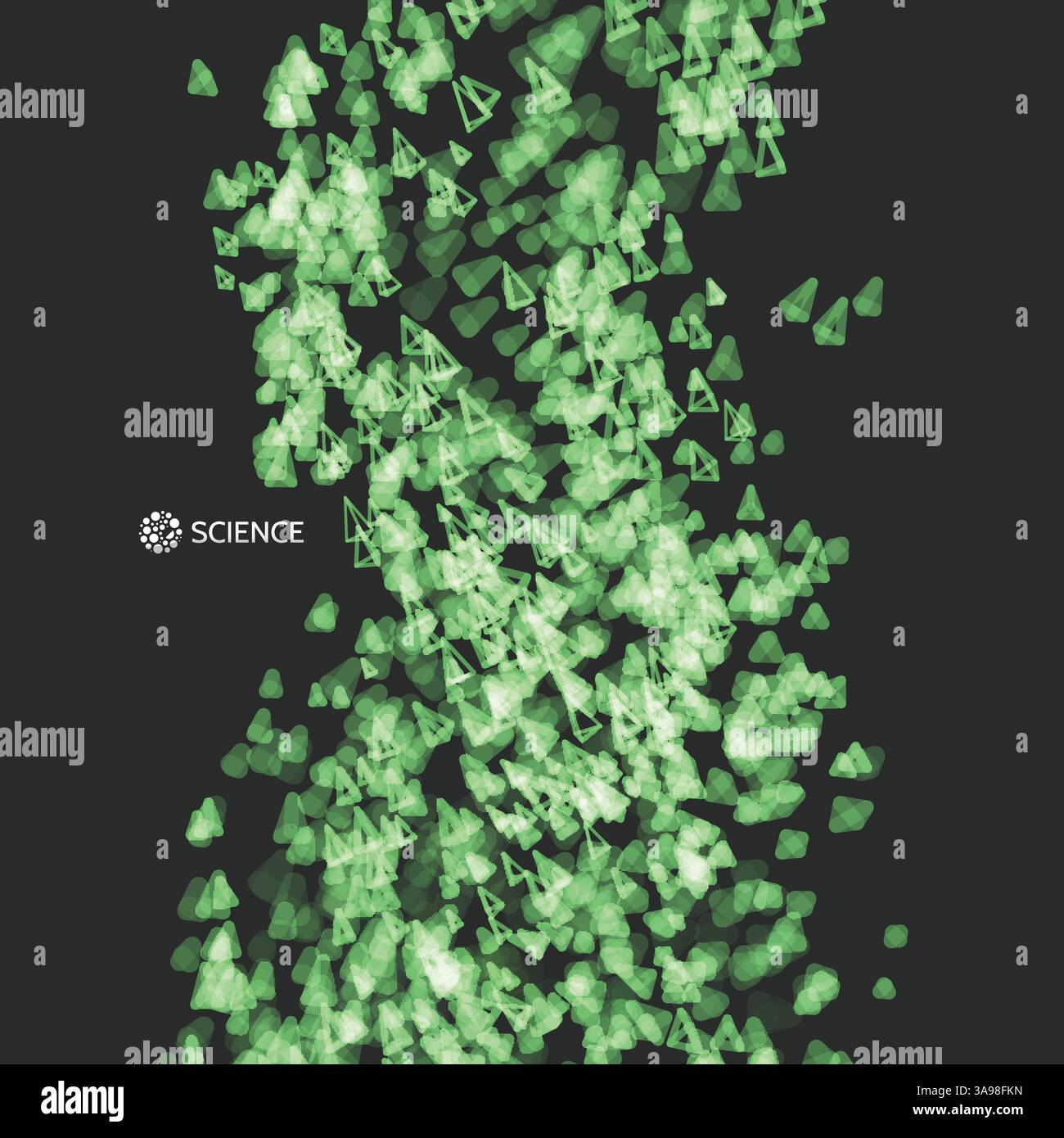 Array with Dynamic Emitted Particles. Abstract Background. Bokeh Effect ...